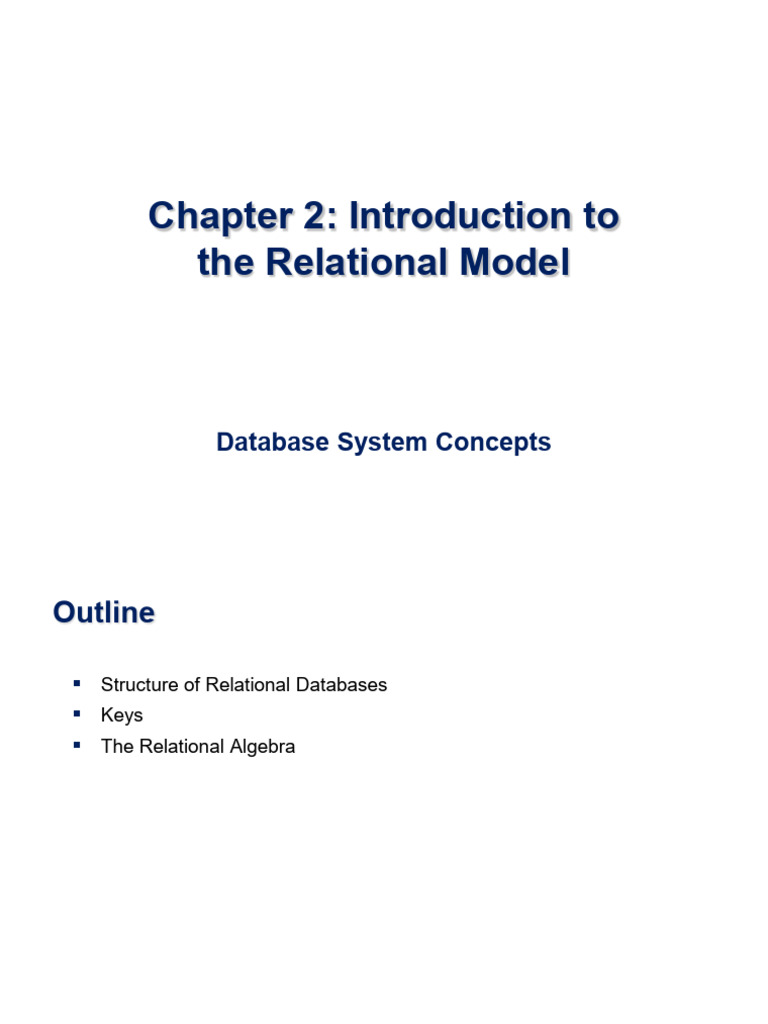 Ch2 Relational Model 2025fall | PDF | Relational Model | Relational Database