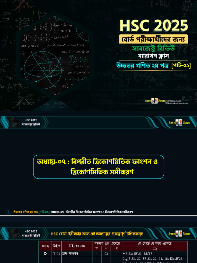 Higher Math 2nd Paper Part-01 - Compressed | PDF