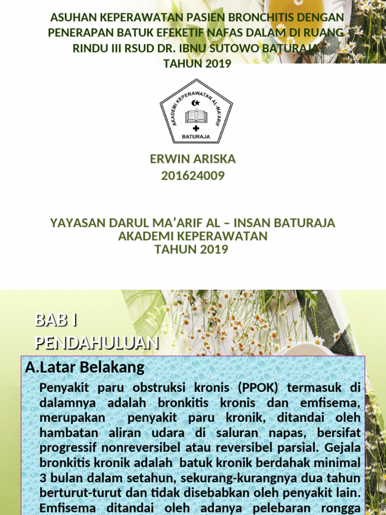 Asuhan Keperawatan Bronkitis 2019 | PDF