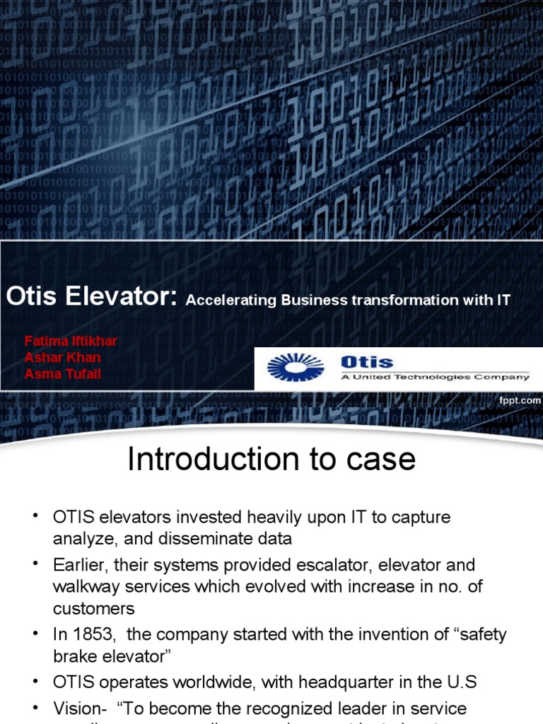 Otis Elevator:: Accelerating Business Transformation With IT | PDF ...