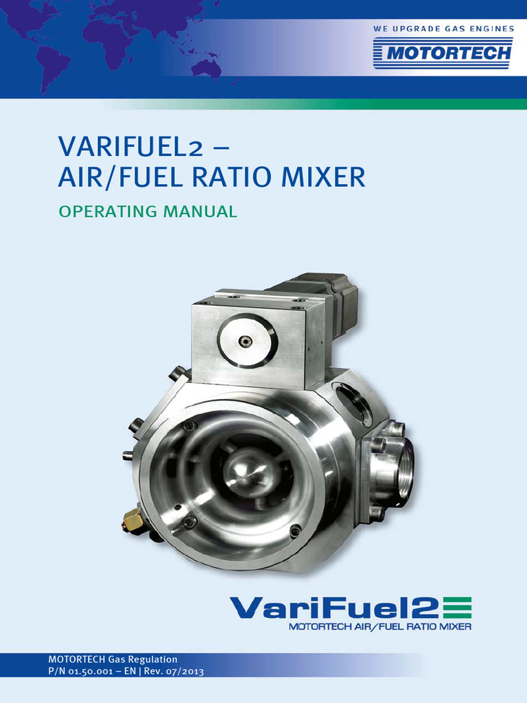 VARIFUEL2 Air/Fuel Mixer Manual | PDF | Electrostatic Discharge | Gases