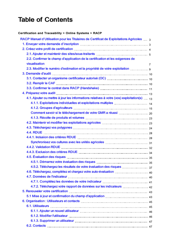 RACP Manuel D'utilisation Pour Les Titulaires de Certificat de ...