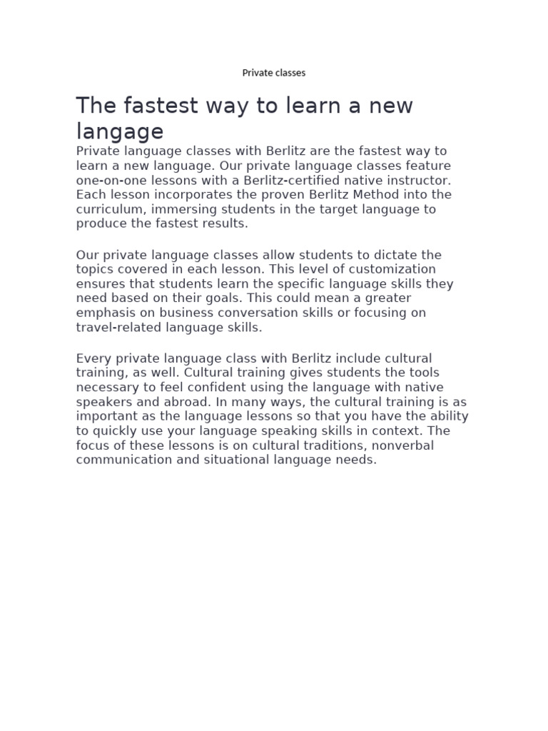 Private Classes | PDF