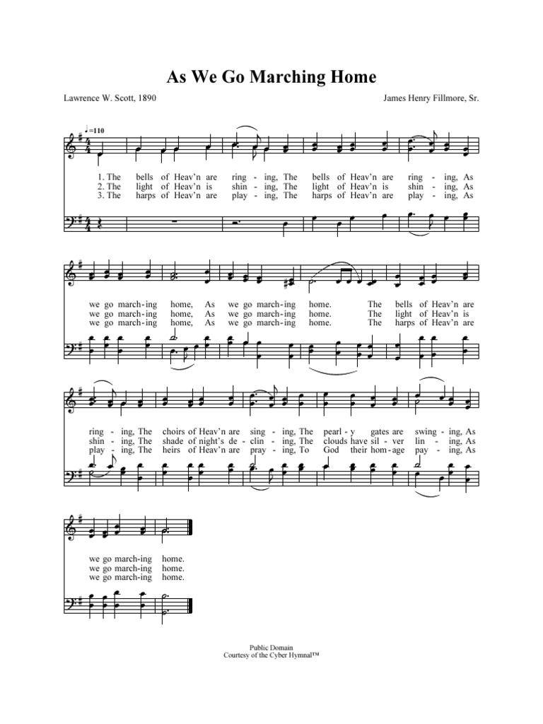 As We Go Marching Home Lyrics | PDF