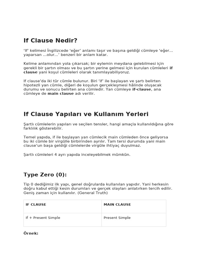 If Clause | PDF