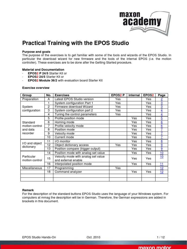 EPOS Studio Exercises | Download Free PDF | Point Of Sale | Input/Output