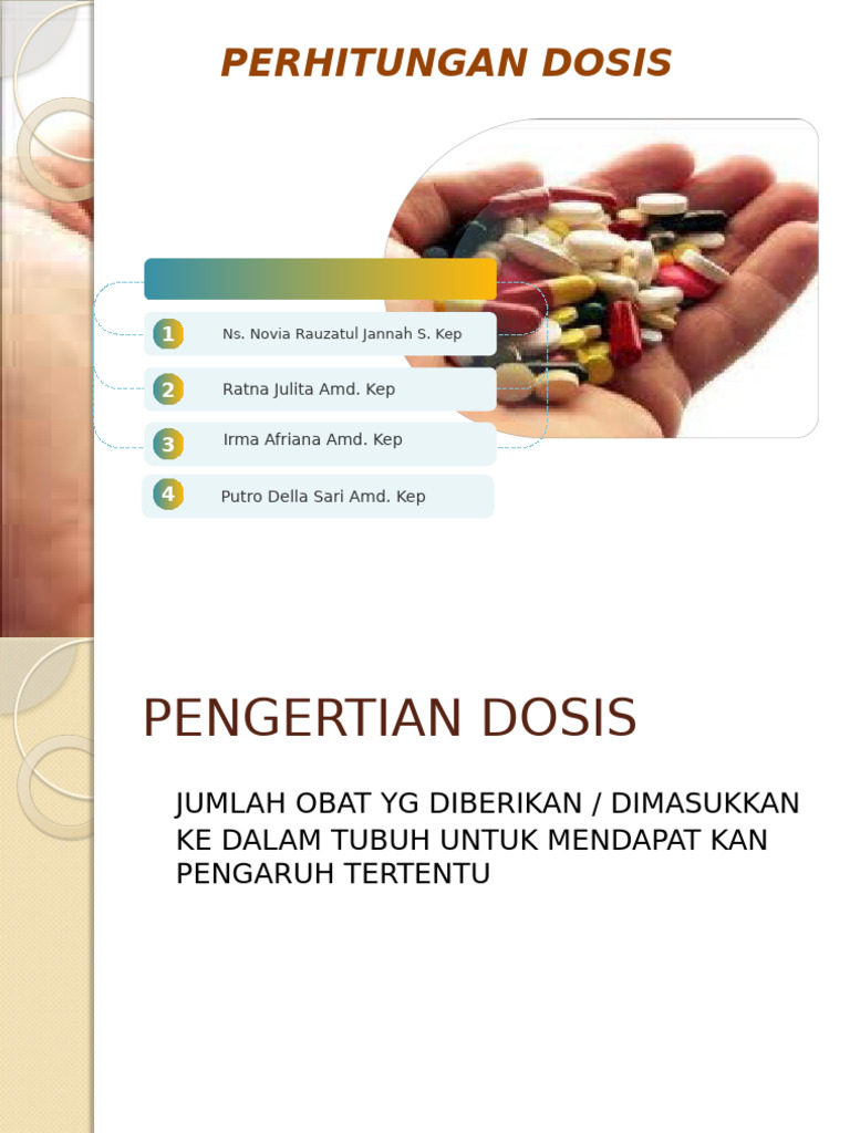 Ppt Perhitungan Dosis | PDF