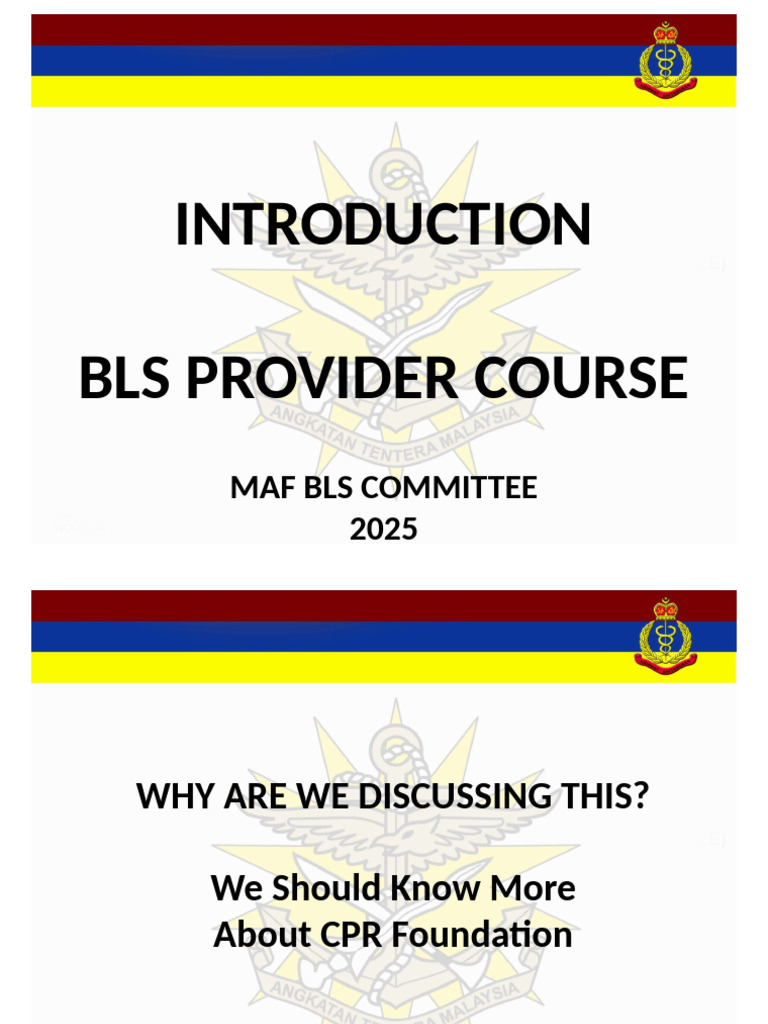 Conducting BLS Provider Course Update 2025 | PDF | Cardiopulmonary ...