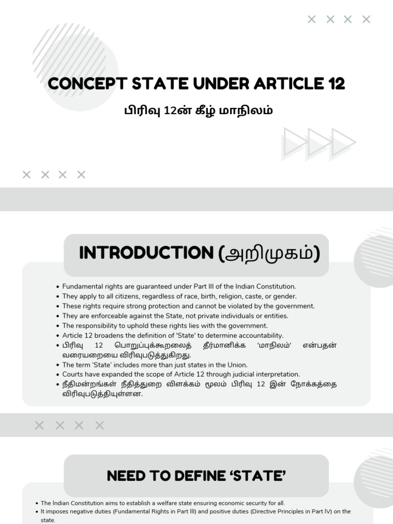 Concept State Under Article 12 | PDF