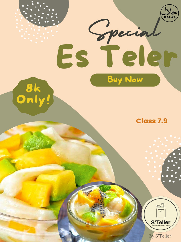 Ide Poster Usaha P5/P7/KOKURIKULER (Kewirausahaan Menjual Es Teler) SD ...