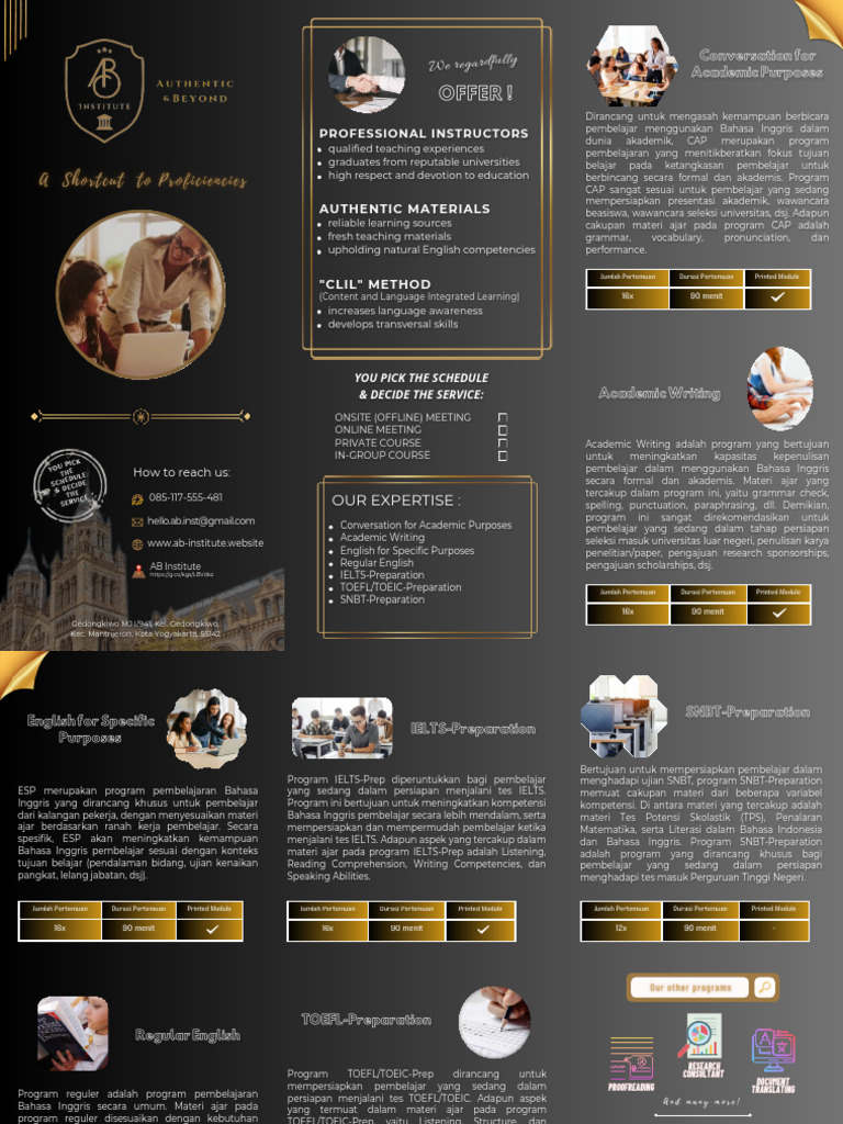 Flyer AB Institute | PDF