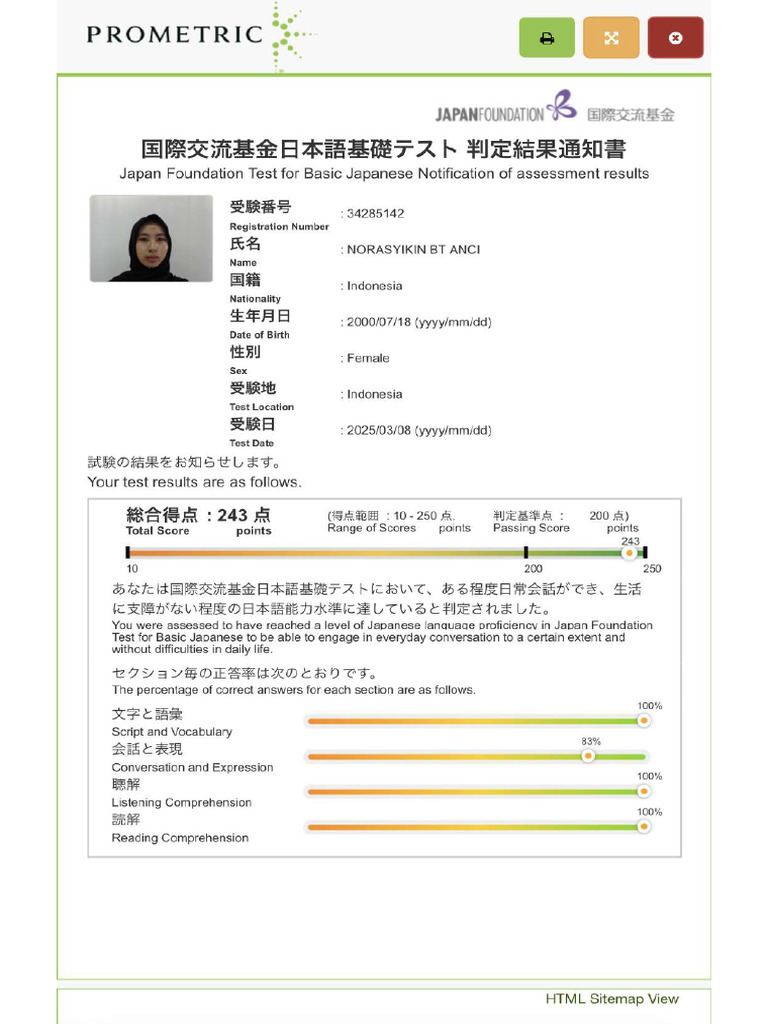 JFT & SSW Norasyikin BT Anci | PDF