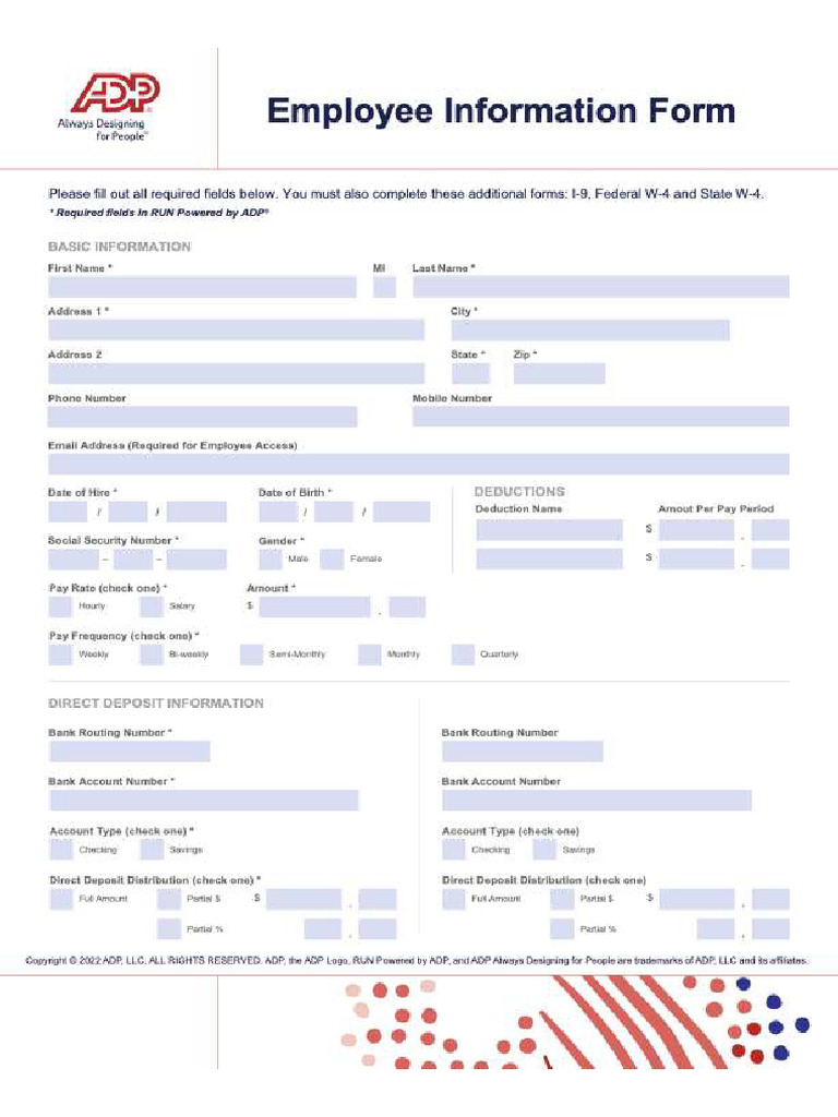Employee Form 1 2023 | PDF