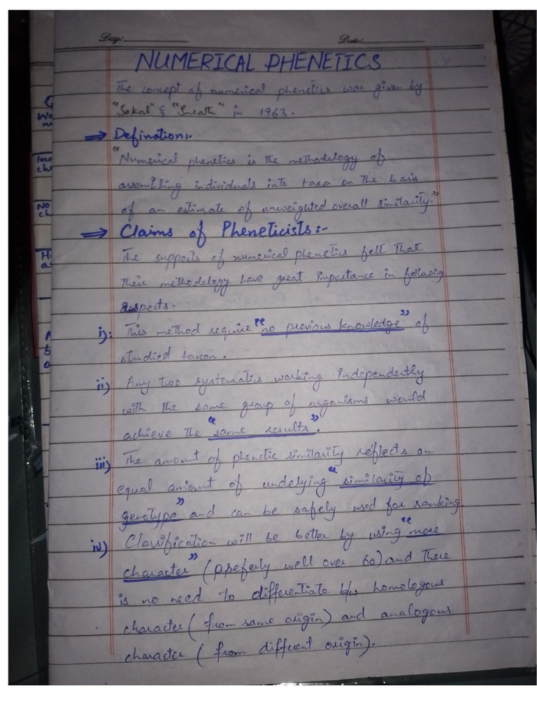 Numerical Phenetics | PDF