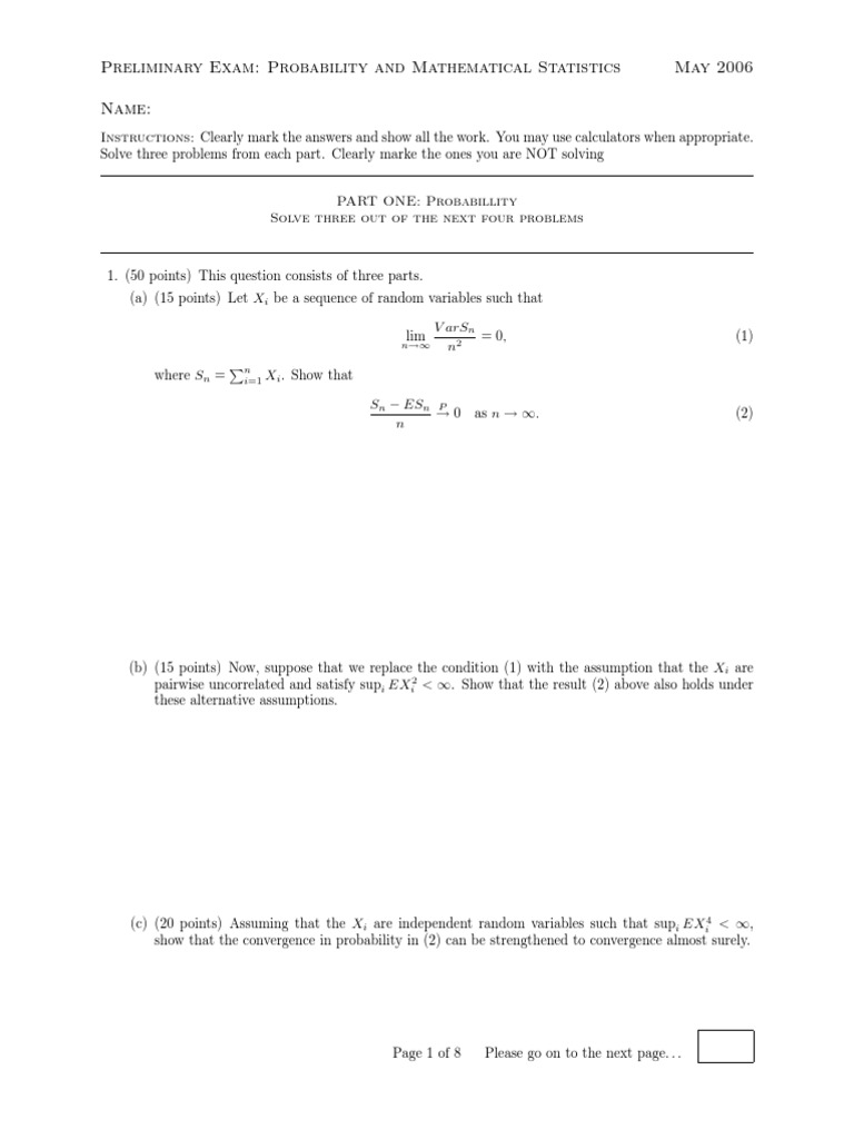 06 Spring Mathstat | PDF | Probability And Statistics | Scientific Method