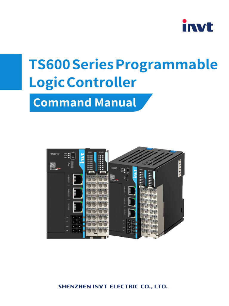 TS600 Series Intelligent PLC Command Manual - V1.1 | PDF | Programmable ...