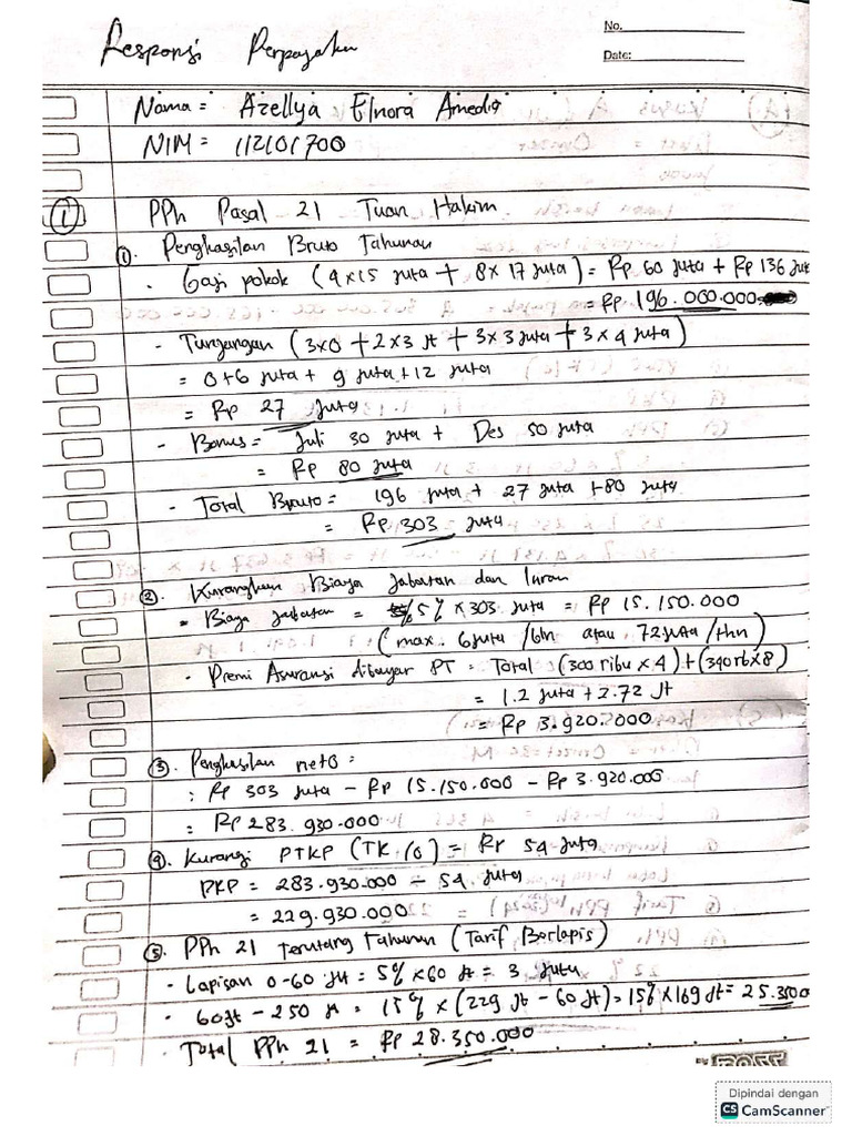 Responsi Perpajakan UAS - Compressed | PDF