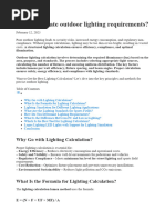 External Lighting Standards Guide | PDF