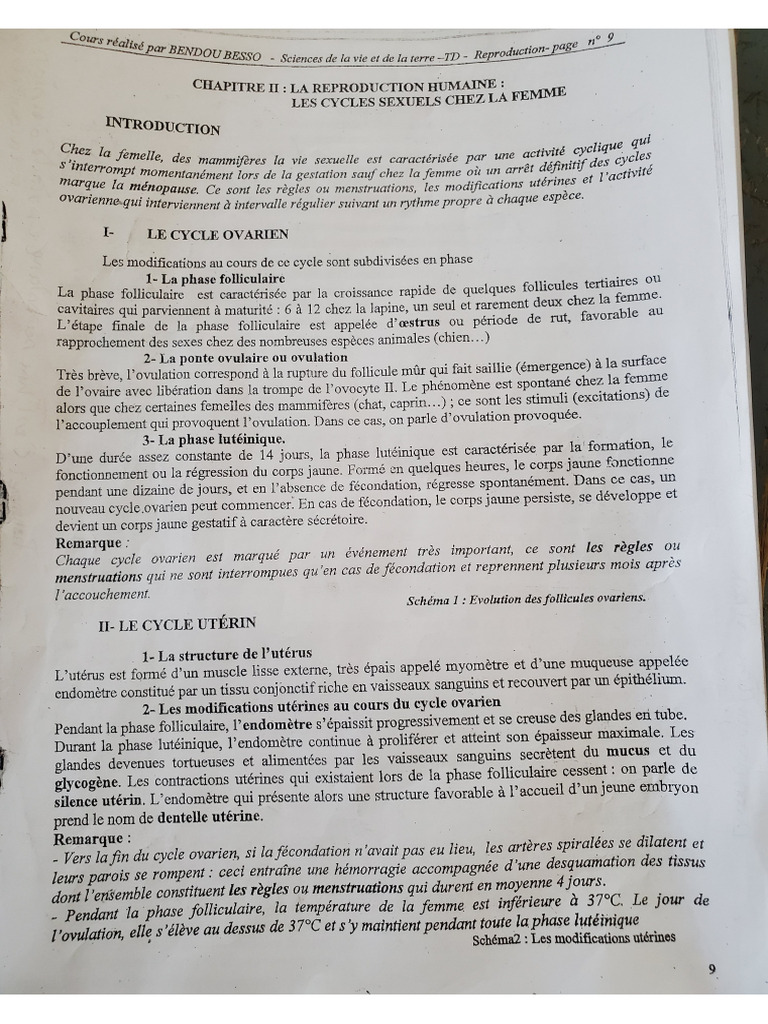 Svt Cours Humaine | PDF