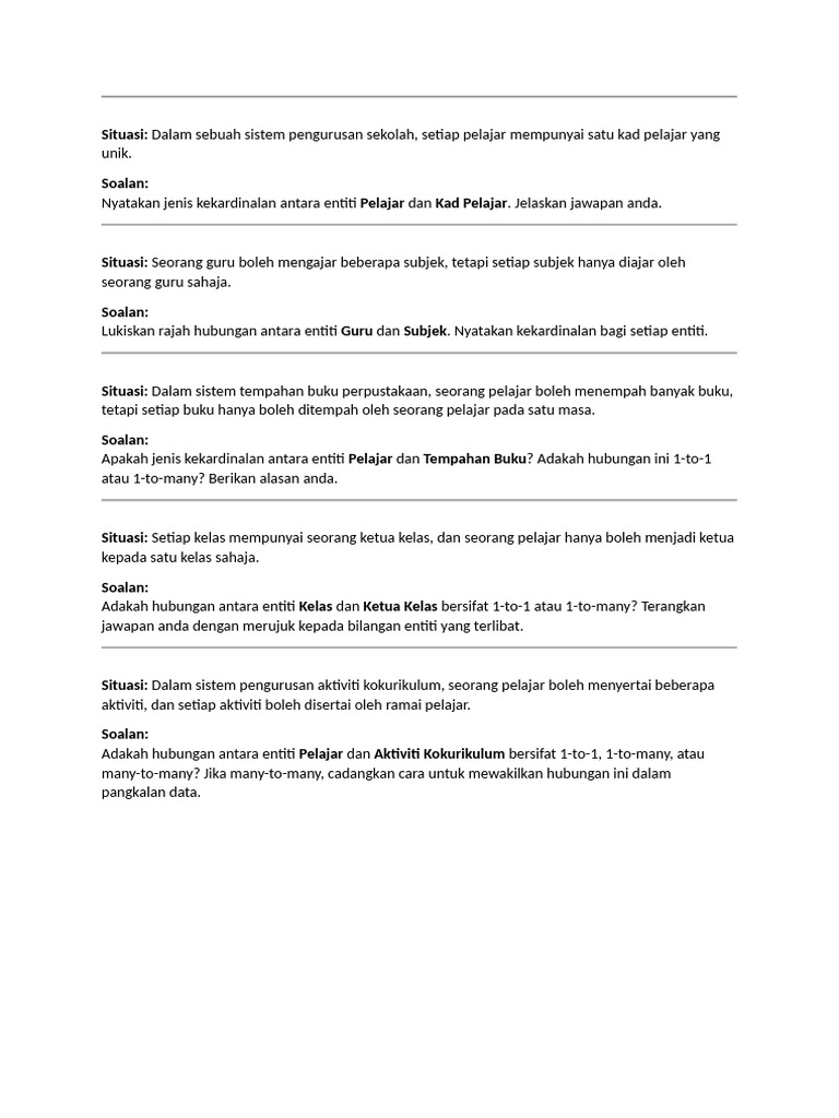 Latihan Kekardinalan | PDF