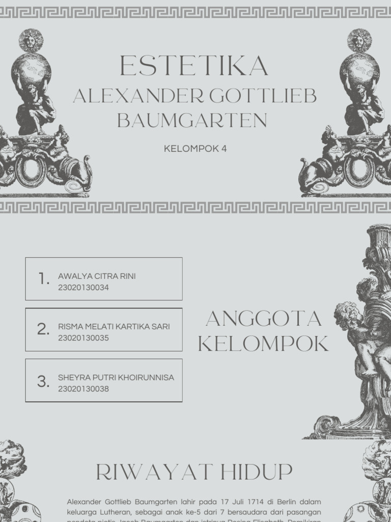 Analisis Estetika Menurut Teori Alexander Gottlieb Baumgarten | PDF
