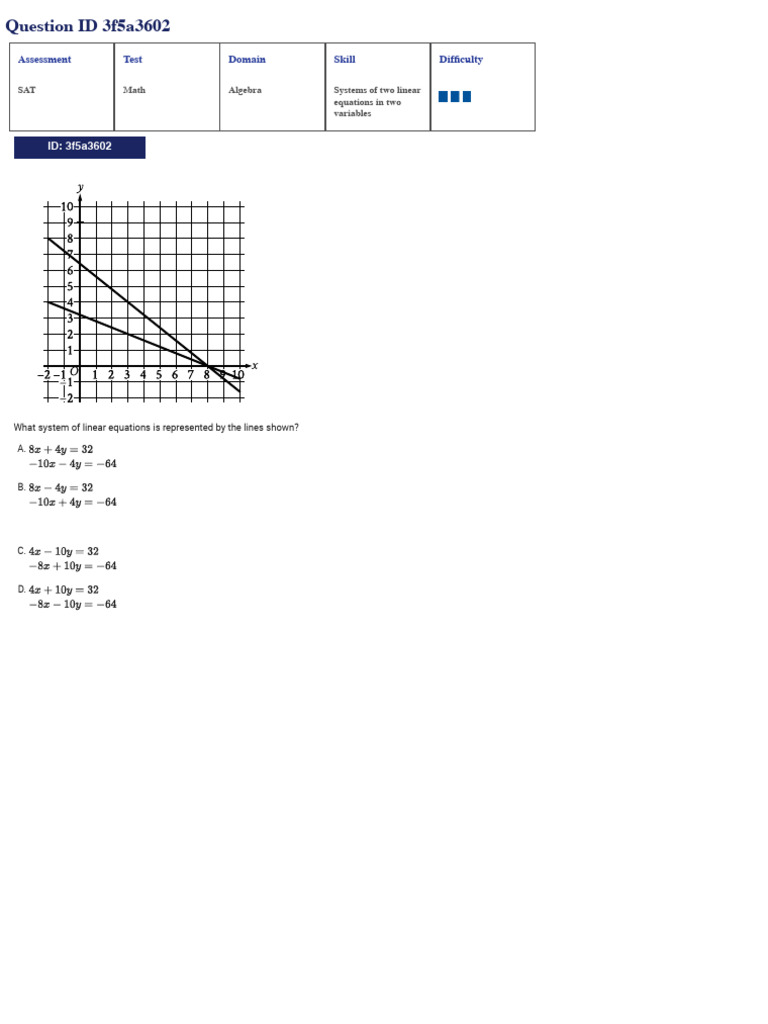 Maths System of 2 Linear Equations in Two Variables | PDF | Equations ...