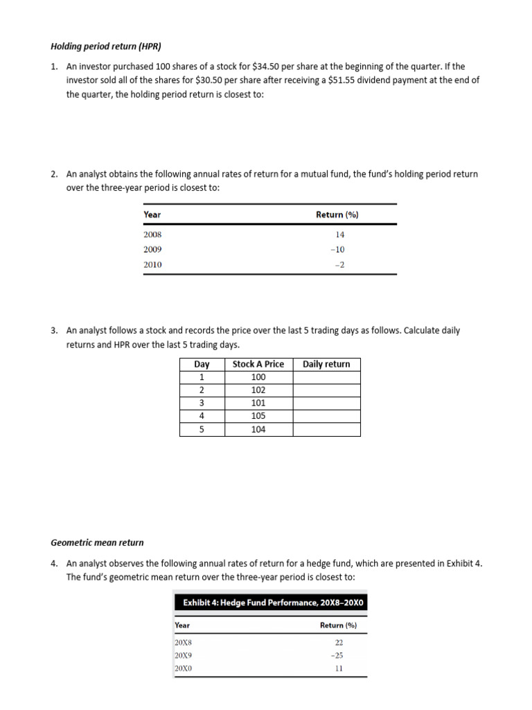 Chapter 3. Exercises | PDF | Standard Deviation | Covariance