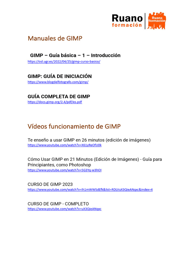 Manuales GIMP | PDF