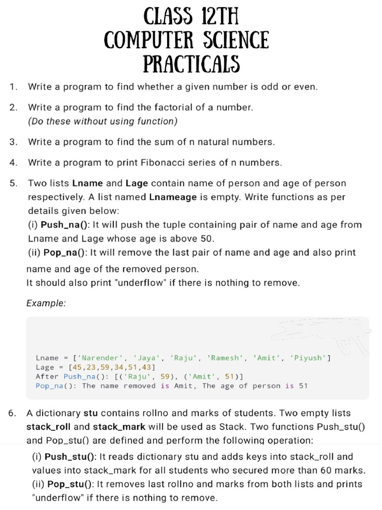 CS Practicals - 250907 - 155336 | PDF