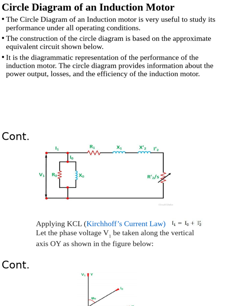 Circle Diagram of Induction Motor | PDF