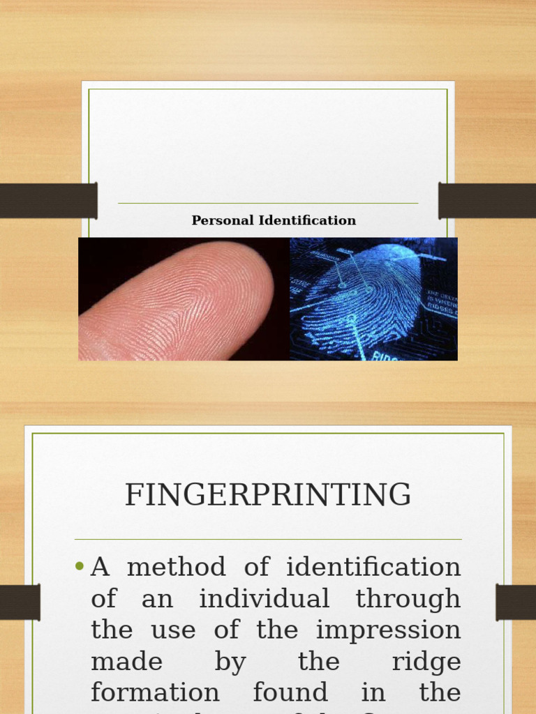 Understanding Fingerprinting Techniques | PDF | Fingerprint