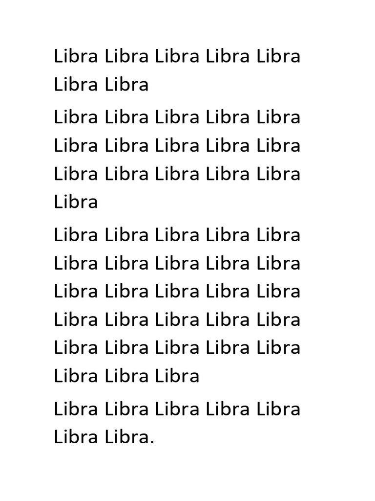 Repeticiones de "Libra" en Texto | PDF