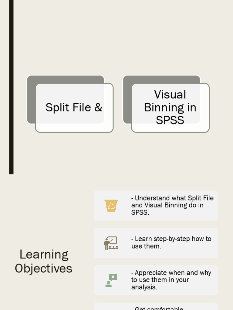 Split File and Visual Binning in SPSS | PDF | Spss | Data Analysis