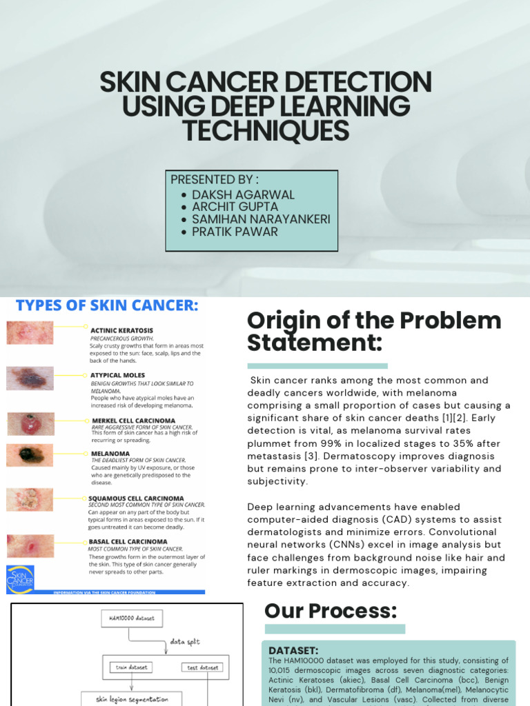 SKIn Cancer Detection Using Deep Learning Techniques | PDF | Melanoma ...