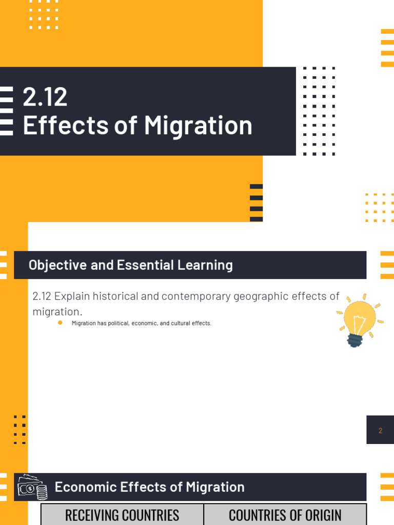 Geographic Effects of Migration Explained | PDF | Immigration | Human ...