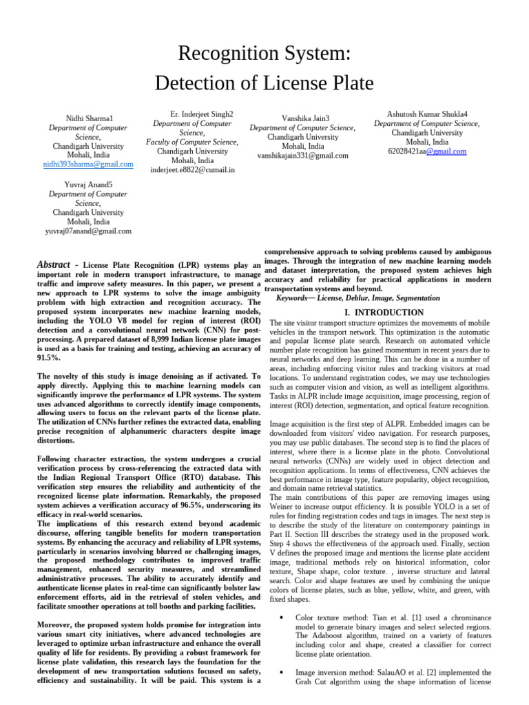 1 Research Paper | PDF | Image Segmentation | Deep Learning