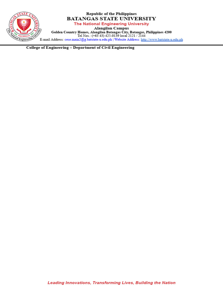 Bsu Template Folio | PDF