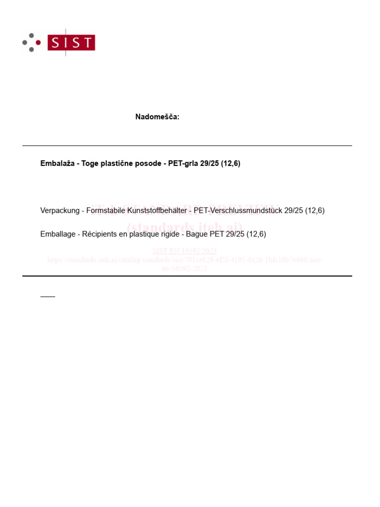 PET Finish 29-25 12,6 - SIST-EN-16592-2023 | PDF
