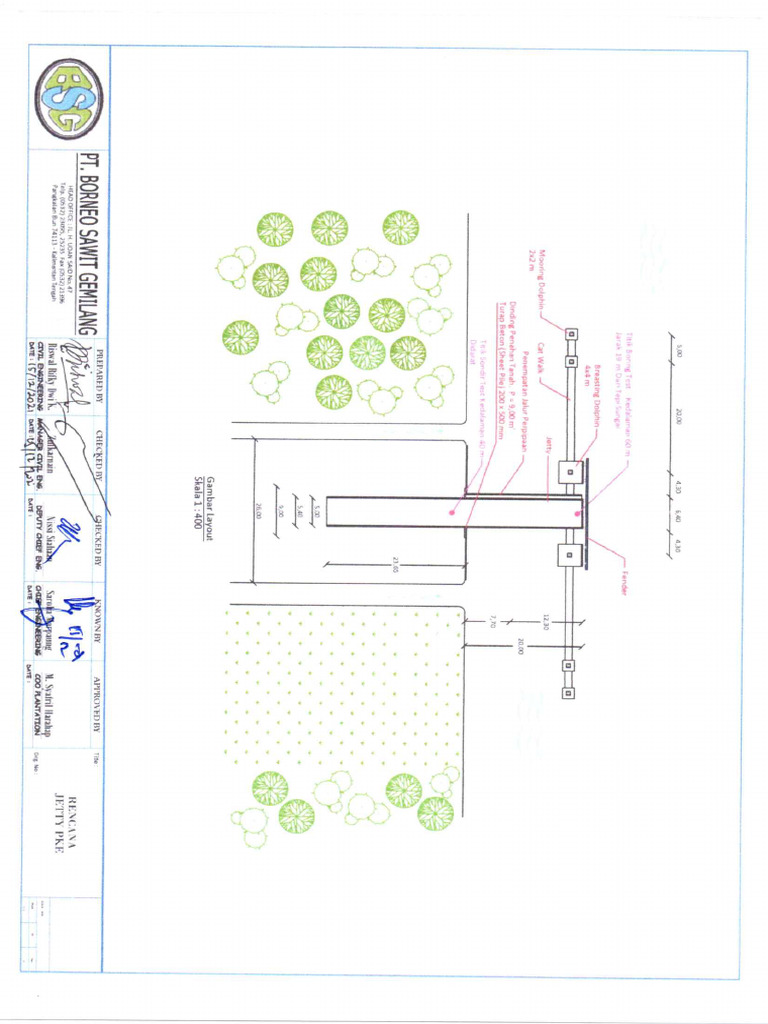 Titik Sondir Dan Boring Jetty Pangkoh | PDF