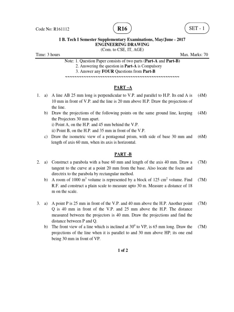 ENGINEERING DRAWING %28Com. to CSE%2C IT%2C AGE%29 May 2017 | PDF ...