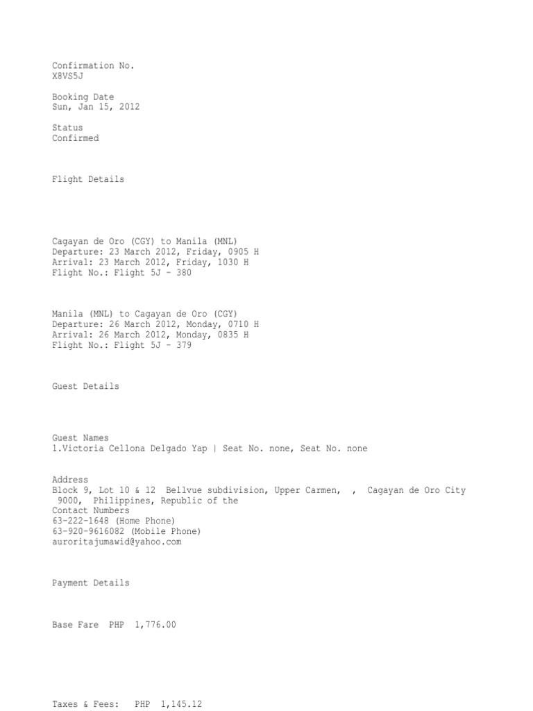 Ama Flight | PDF | Fee | Government