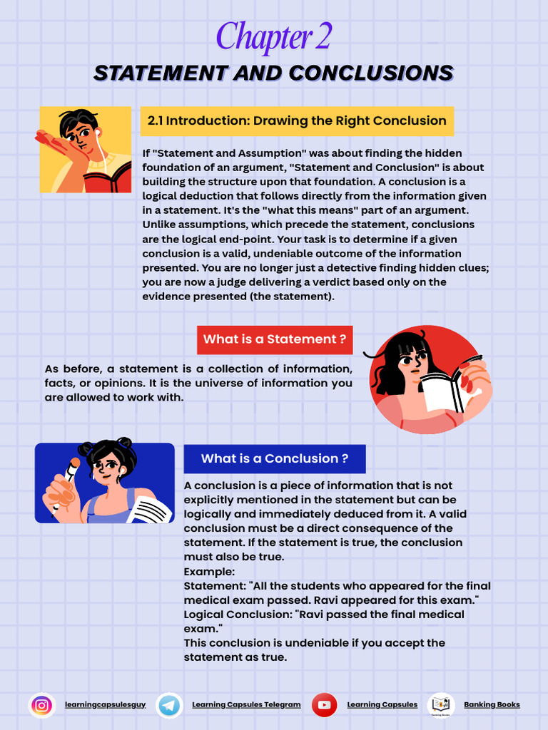 Statement Conclusion | PDF | Argument | Inflation