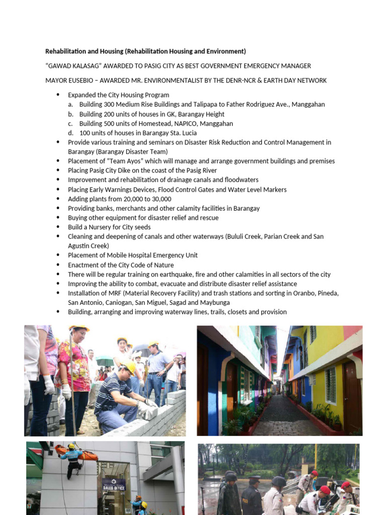 NAPICO Health Center Initiatives | PDF | Emergency Management | Disasters