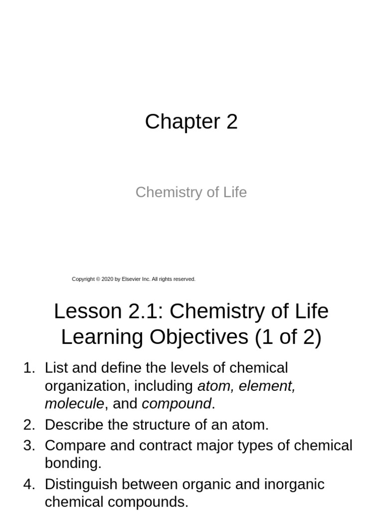 Chapter 2 Powerpoint Chemistry | PDF | Nucleotides | Atoms