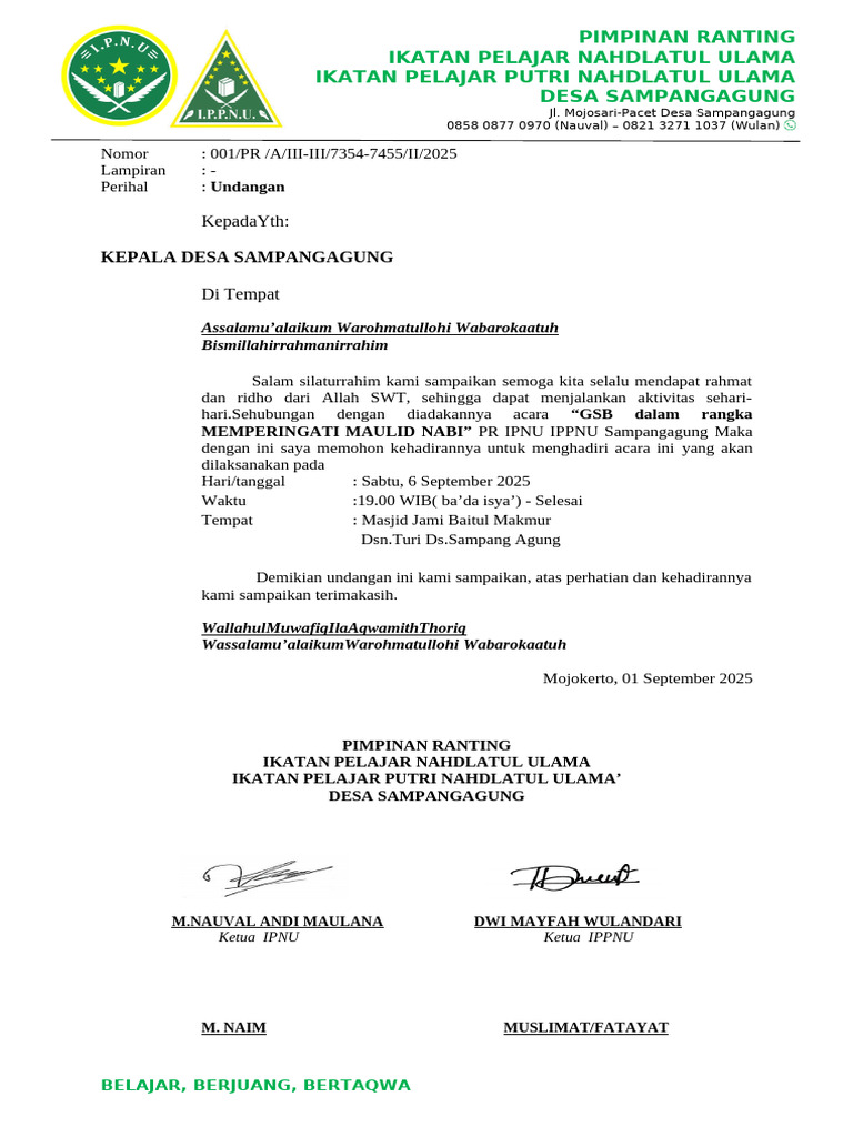 Undangan GSB 2025 | PDF