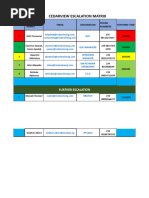 Escalation Matrix Template | PDF