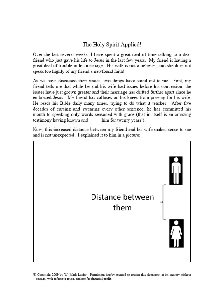 The Holy Spirit 3 Handouts | PDF | Jesus | Paul The Apostle