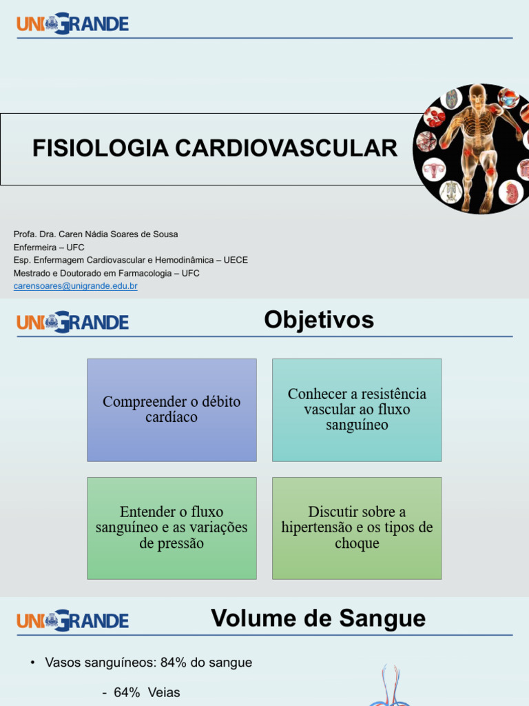 Debito Cardiaco, Fluxo Sanguineo e Pressao Arterial | PDF | Pressão ...