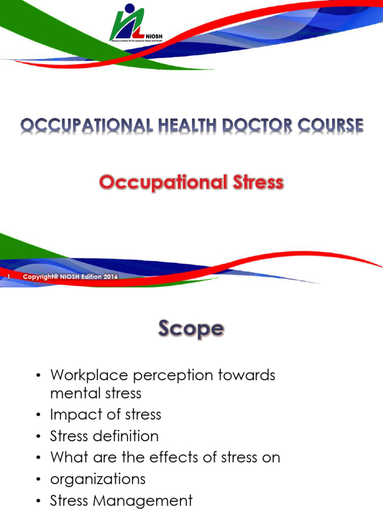 Understanding Occupational Stress Management | PDF | Occupational ...