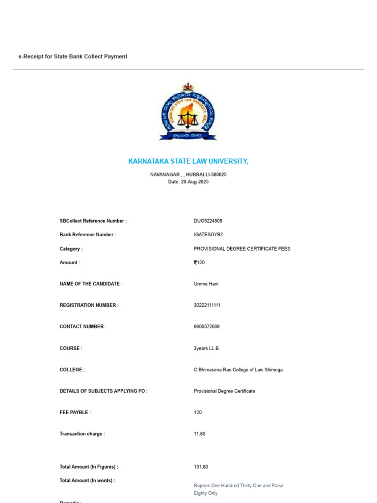 Provisional Degree Certificate | PDF